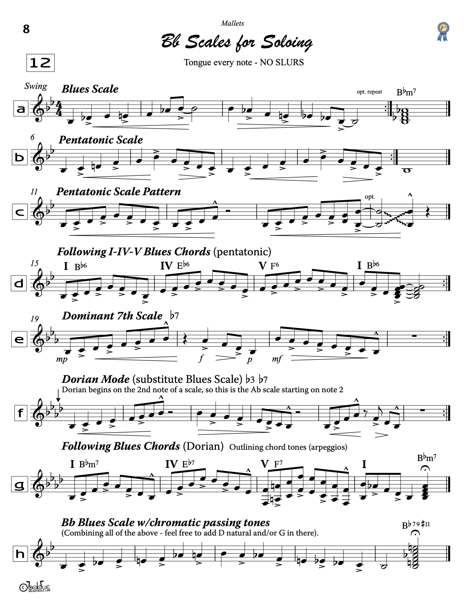 1st Place Jazz Builders Mallet Book - Bolduc Music