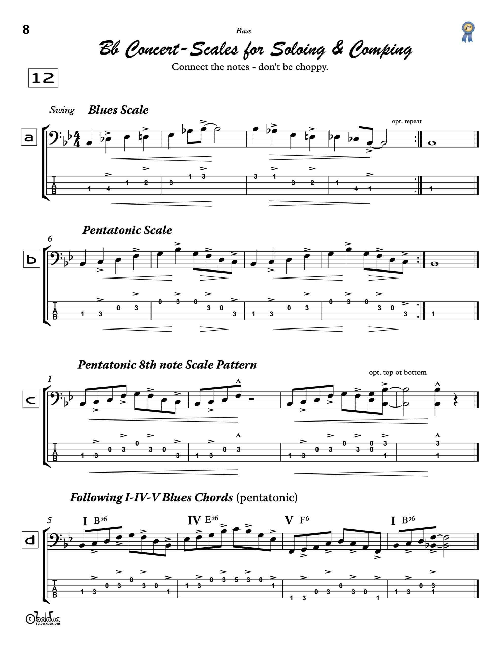 1st Place Jazz Builders Bass Book - Bolduc Music