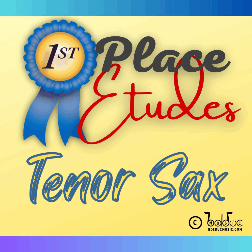 1st Place Etudes Tenor Sax Book - Bolduc Music